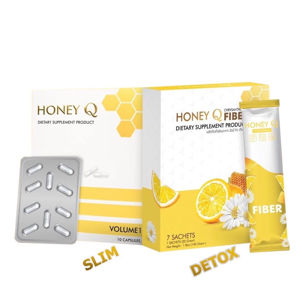 Honey Q ฮันนี่คิว Dietary Supplement Prodct อาหารเสริม (10caps) มี 2 ตัวเลือกค่ะ | Shopee Thailand