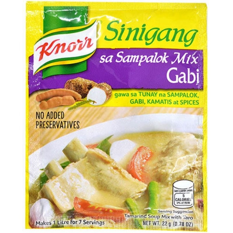 Knorr Sinigang sa Sampalok Gabi Mix 22g | Shopee Thailand