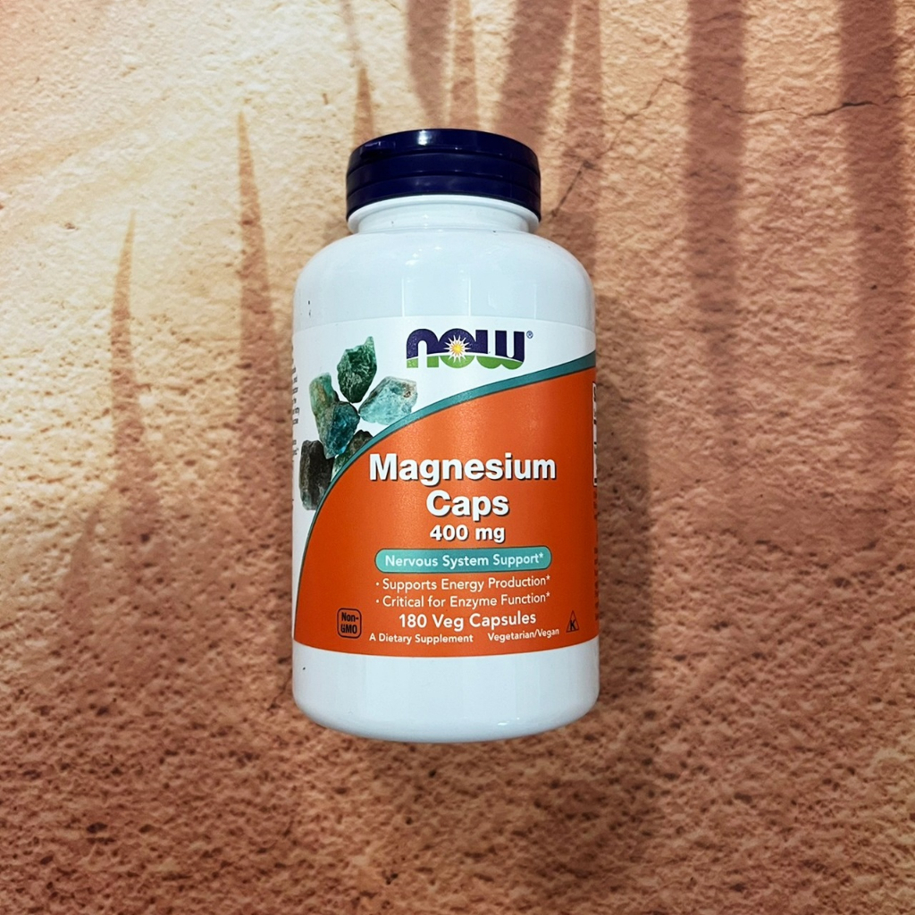 (สินค้าพร้อมส่งจากไทย) แมกนีเซียม (NOW Foods) Magnesium Caps 400 mg 180 ...