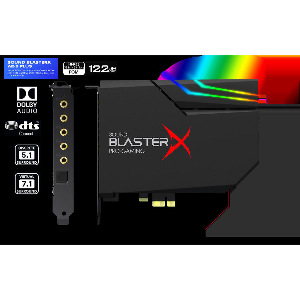 SOUND CARD CREATIVE SOUND BLASTERX AE-5 PLUS | Shopee Thailand