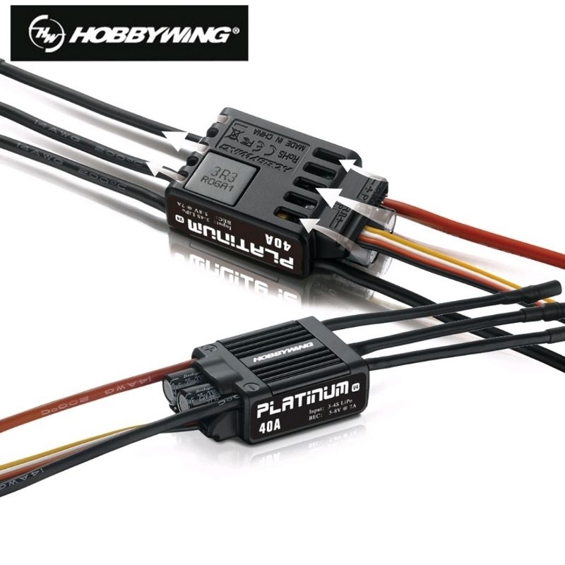 Hobbywing Platinum 40A.V4 Brushless esc. สปีดฮอเทพๆ | Shopee Thailand