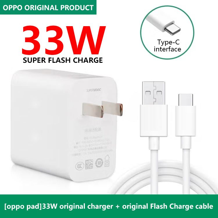 OPPO ของแท้ 1:1 Super Fast Charge 33W Adapter + OPPO Type-C Fast Charge ...