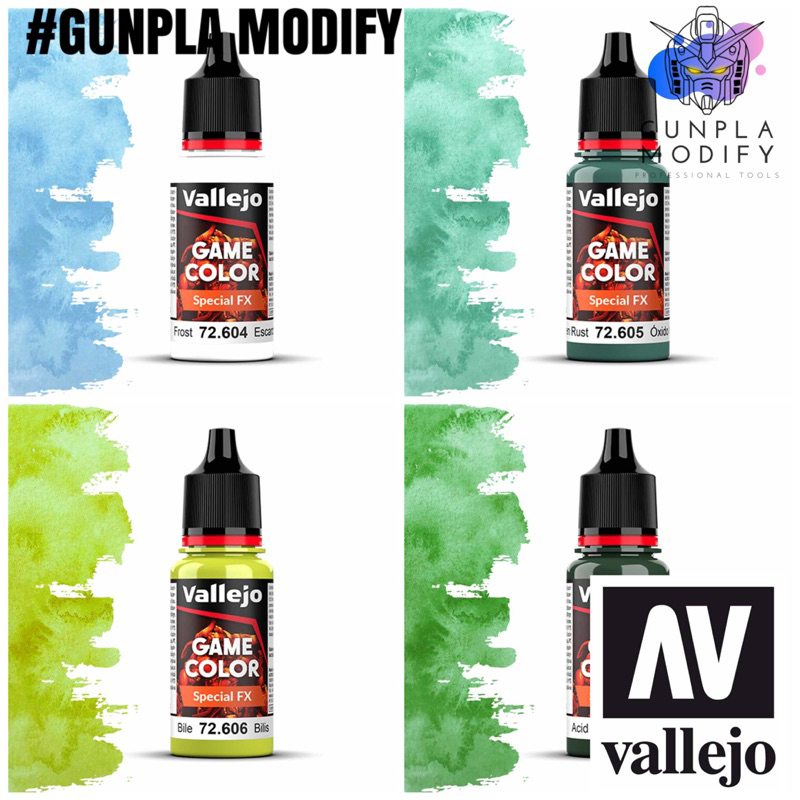 Vallejo New Game Color Special FX สีอะคริลิคสูตรน้ำ เฉดสีแนวแฟนตาซี สี ...