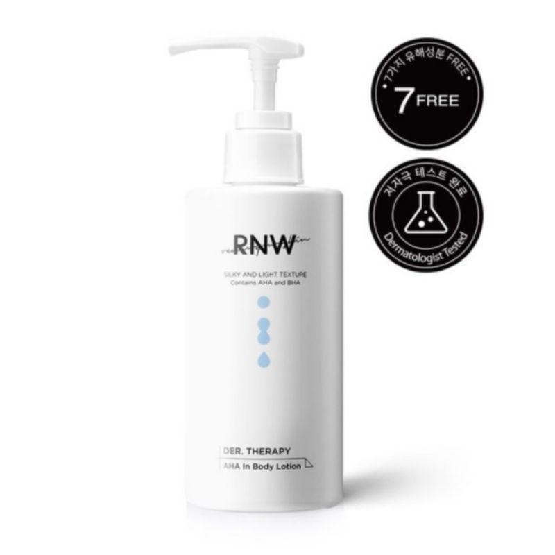 RNW Silky AND Light Texture Contains AHA and BHA Body Lotion 250ml ...