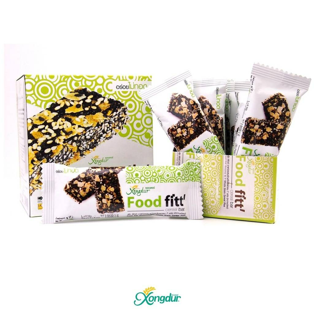 Foodfit Xongdur ฟู๊ดฟิต ซองเดอร์ ขนมธัญพืชงาดำผสมธัญพืช 8 ชนิด ขนมทานเล่น มีประโยชน์ พกพาง่าย by ...