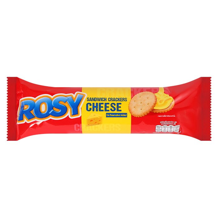 โรซี่ แครกเกอร์สอดไส้ครีม รสชีส 100 กรัม - Sandwich Crackers Cheese ...