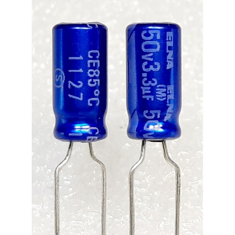 Elna 3.3uf 50v ( ราคา10ตัว ) capacitor ตัวเก็บประจุ คาปาซิเตอร์ ...