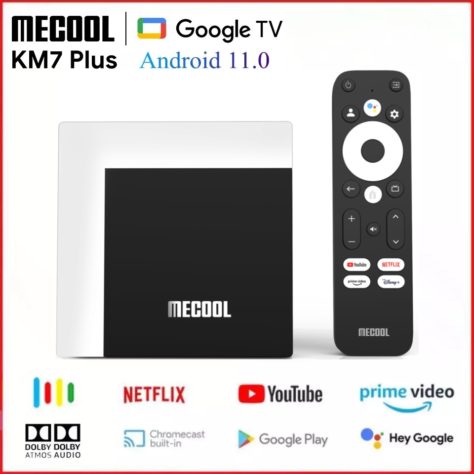 -จัดโปรสินค้าใหม่-Mecool KM7 PLUS รุ่นใหม่ล่าสุด Android 11 S905Y4-B Netflix 4K / Youtube 4K ...