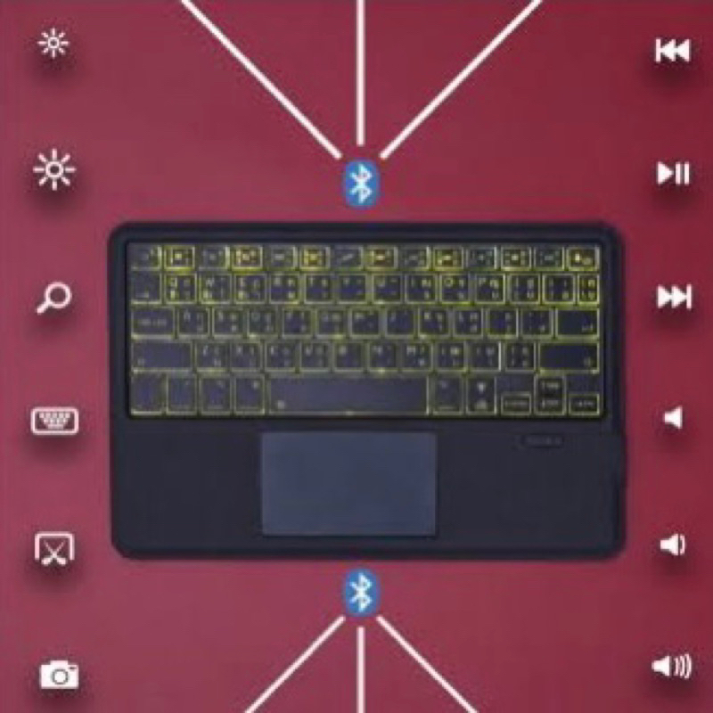 Sheep Trackpad Keyboard Bluetooth คีย์บอร์ดบลูทูธพร้อมทัชแพด มือสอง ...