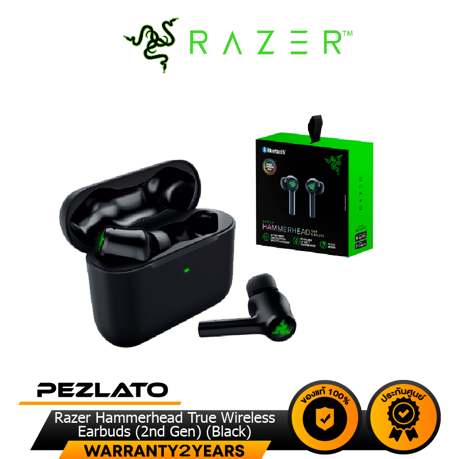 Razer Hammerhead True Wireless Earbuds (2nd Gen) (Black) | Shopee Thailand