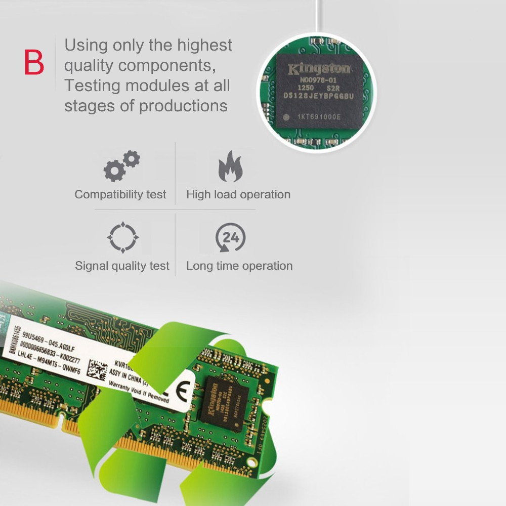 【การจัดส่งในกรุงเทพฯ】Kingston แล็ปท็อป RAM DDR3L 4GB 8GB DDR3 1333MHZ 1600MHZ หน่วยความจำ SODIMM ...