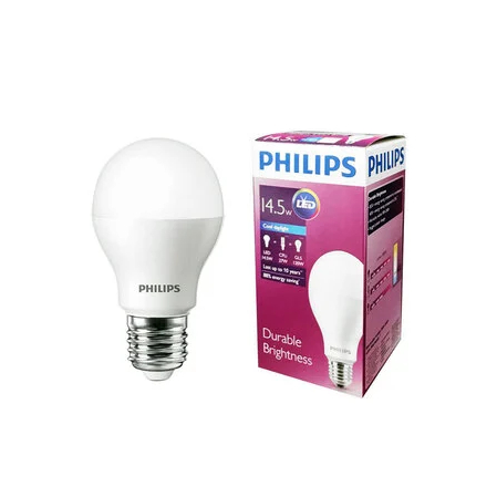 หลอดไฟ LED PHILIPS A60 14.5w แสงสีขาว LED BULB PHILIPS A60 COOL ...