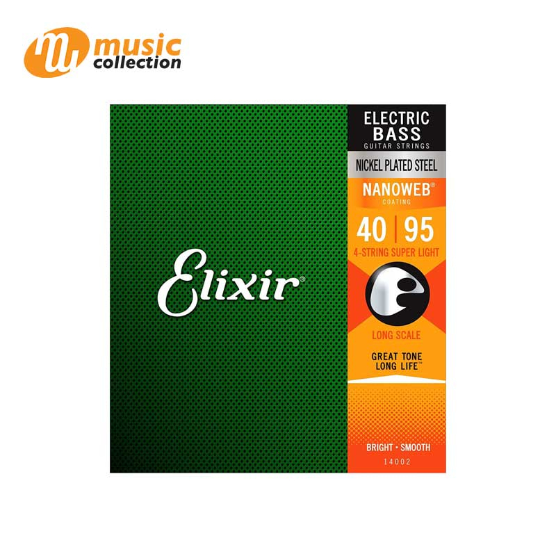 สายกีตาร์เบส ELIXIR NICKEL NANO-4 SET 040-095 #14002 | Shopee Thailand