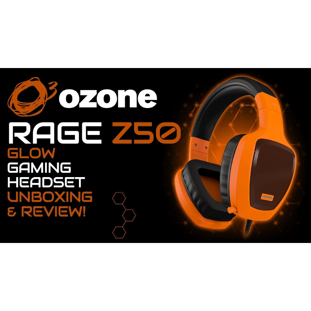 OZONE RAGE Z50 GLOW Orange Pro Gaming Headset | Shopee Thailand