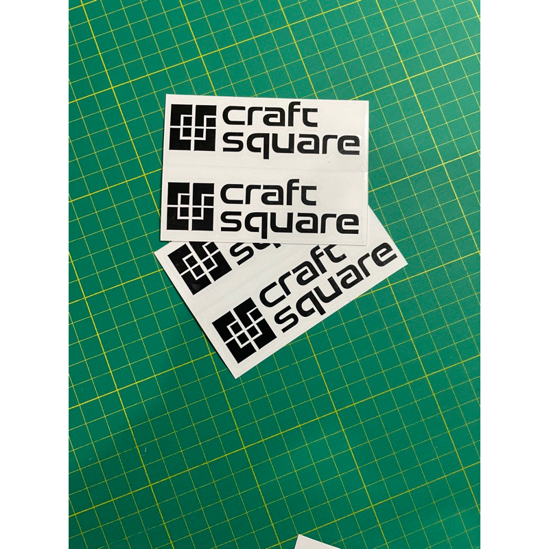 สติ๊กเกอร์ ติดกระจกCrafc Square ติดทนนาน สีดำ | Shopee Thailand