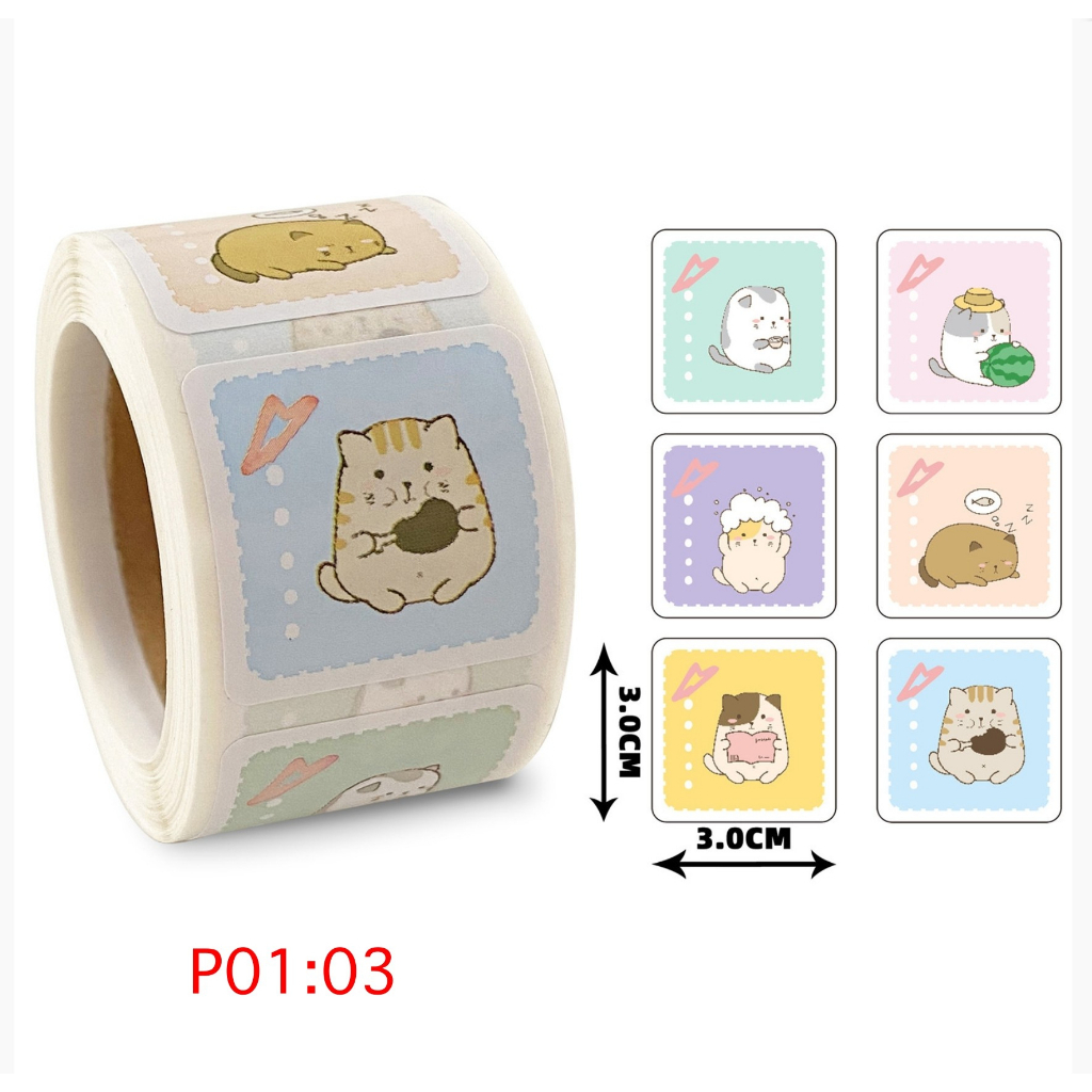 สติ๊กเกอร์ Thank you เหลี่ยม พร้อมส่ง ขนาด3x3cm | Shopee Thailand