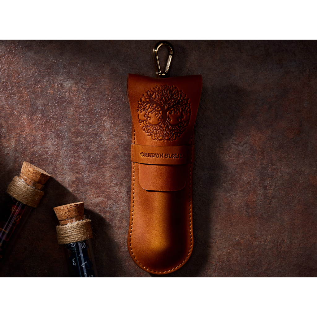Tree of Life RPG Single Potion Bag | Small Dice Bag | Tan Leather Bag ...