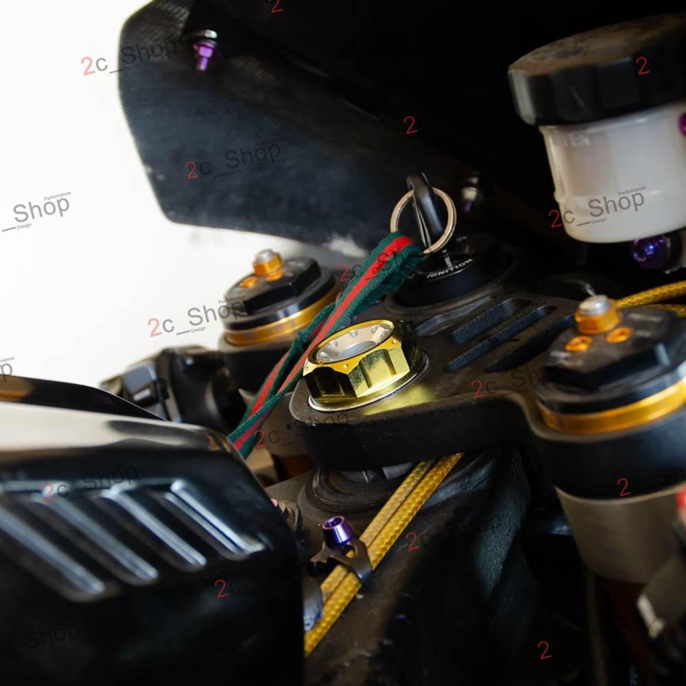 น็อตแผงคอไทเทเนียม Titanium Top Yoke M28 for R1 S1000 Gsxr1000 ZX10 ...
