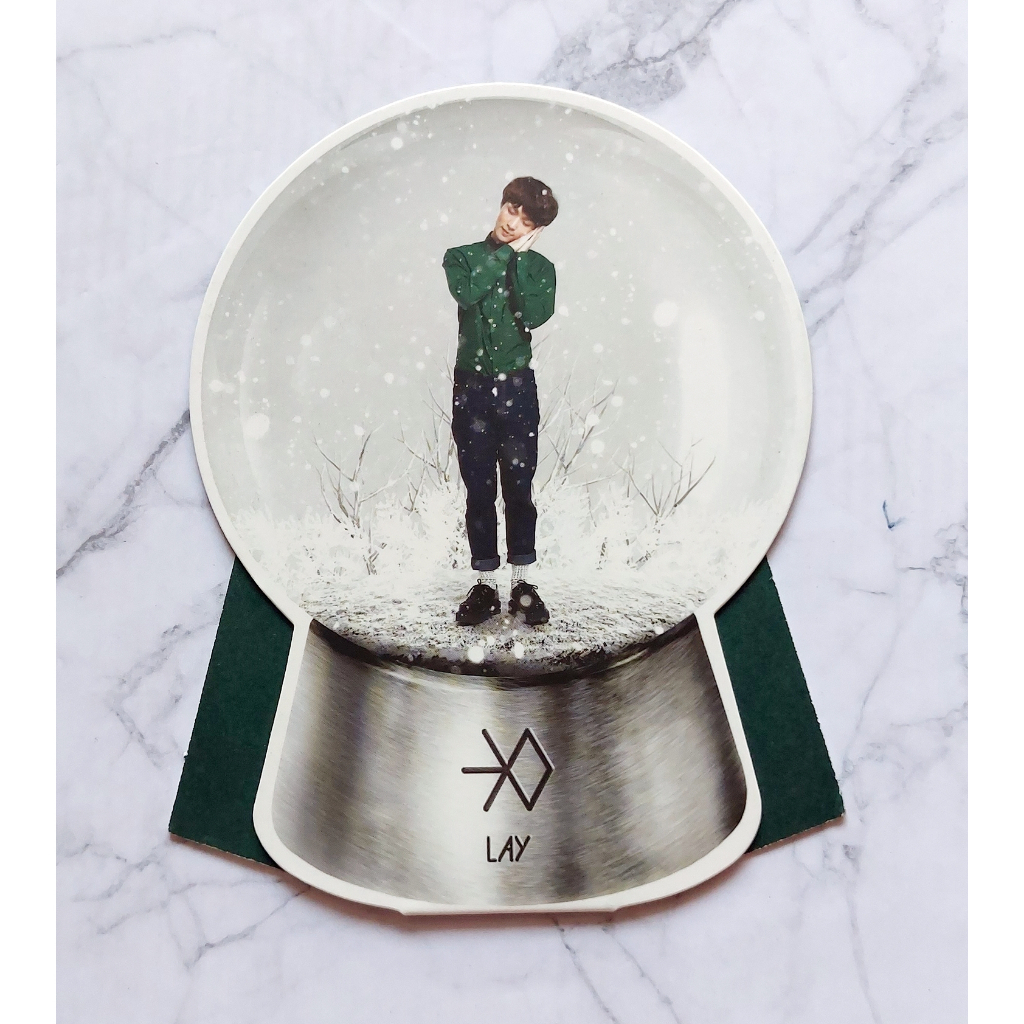 การ์ด สแตนดี้ เลย์ Snow Ball สุ่ม แท้ จาก อัลบั้ม EXO - Miracles in ...