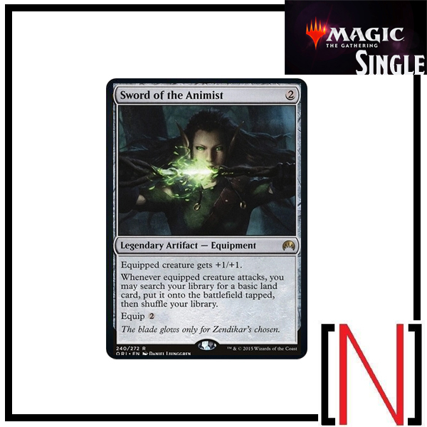 [MTG][Single][ORI] Sword of the Animist ระดับ Rare [ภาษาอังกฤษ ...