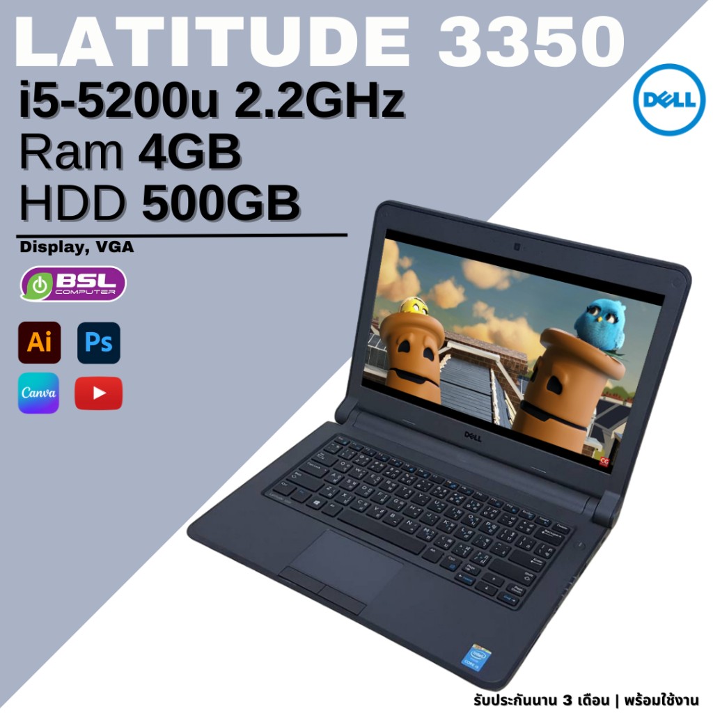 โน๊ตบุ๊คสเปคแรง ราคาถูก Dell HP Lenovo CPU core i5 GEN 5 GEN6 โน๊ตบุ๊ค ...