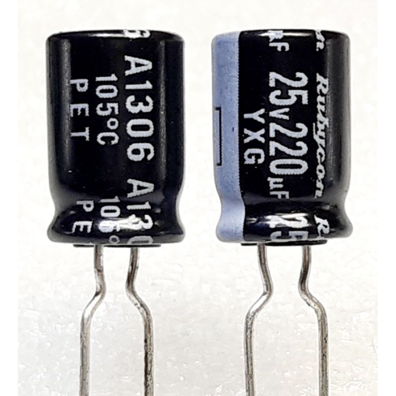 Rubycon YXG 220uf 25v capacitor ตัวเก็บประจุ คาปาซิเตอร์ | Shopee Thailand