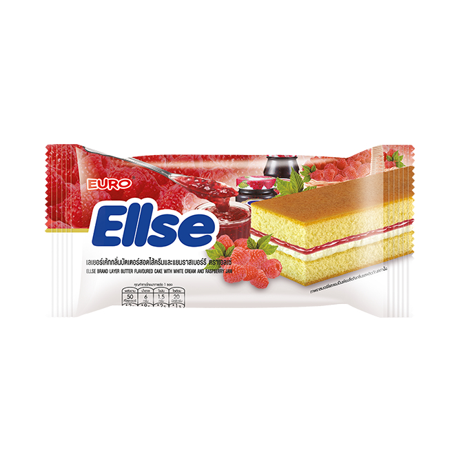 (24 ชิ้น) Euro Ellse ยูโร่ เอลเซ่ เลเยอร์เค้ก 15 กรัม มี 8 รสชาติ ...