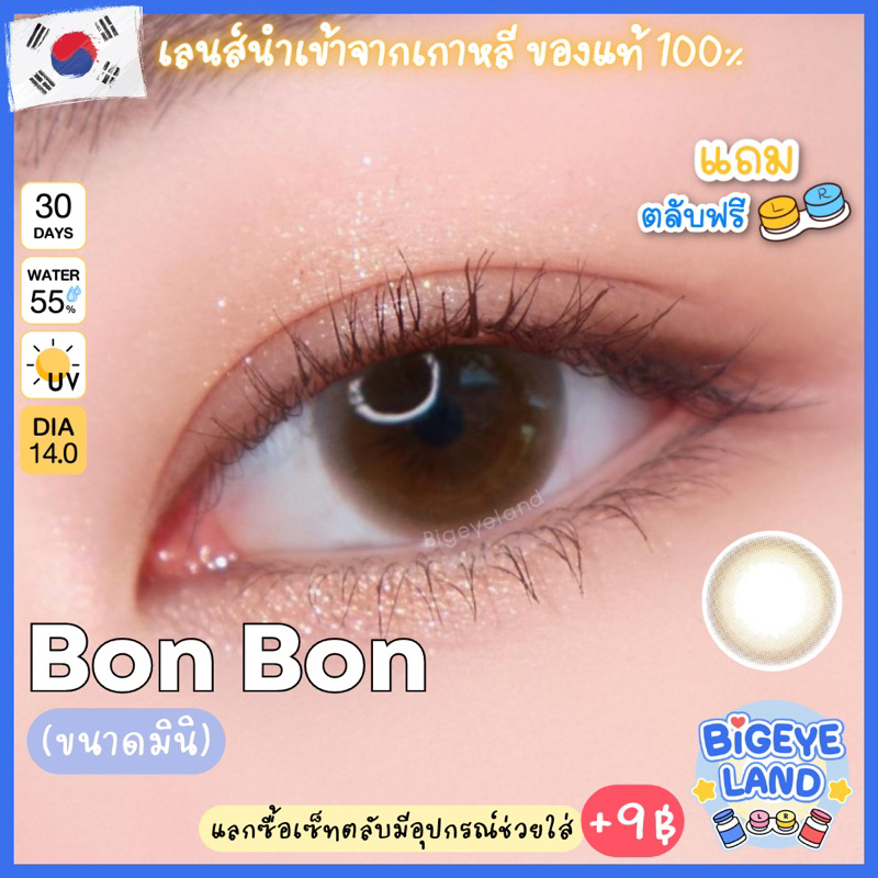 คอนแทคเลนส์ Bon Bon Brown / Gray (Montra) ขนาดมินิ 🌷 สีและลายคล้าย Mini ...