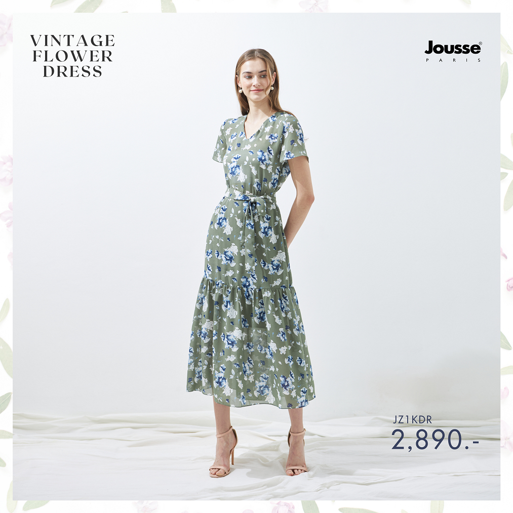 Jousse เดรส Maxi ลายพิมพ์ (JZ1KDR) | Shopee Thailand