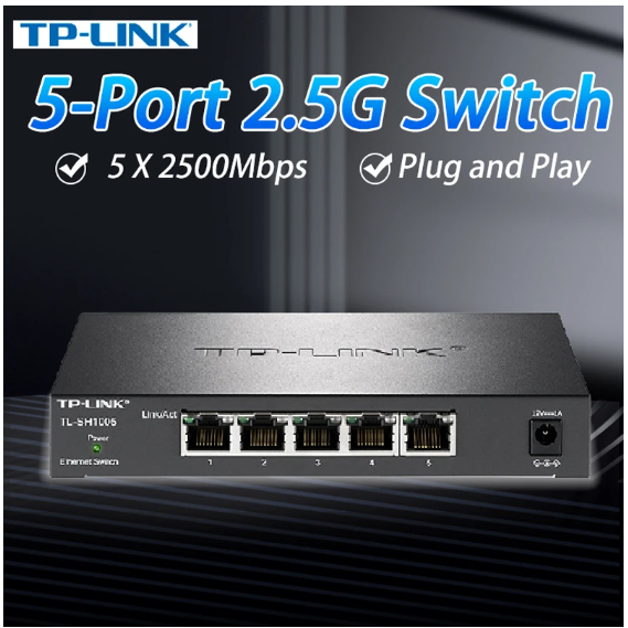 TP-Link Switch 2.5G (1000/2500 Mbps) 8 & 5 Port RJ45 unmanaged เนต ...
