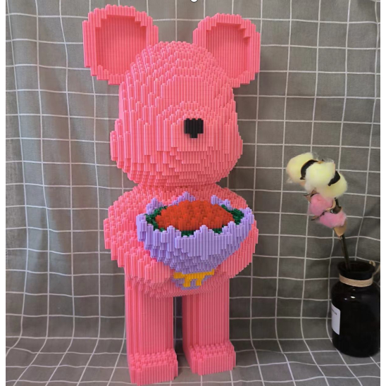 Building Block Bear with Flowers: มีหลายสีและพร้อมส่ง | Shopee Thailand