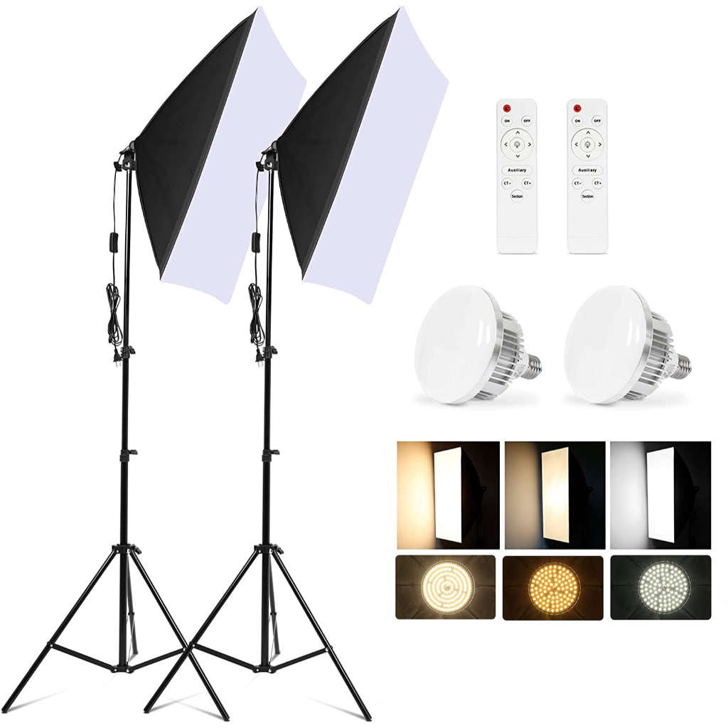 Photography LED 85W/300W สตูดิโอถ่ายภาพ ไฟต่อเนื่อง ไฟสตูดิโอ 50x70 ...