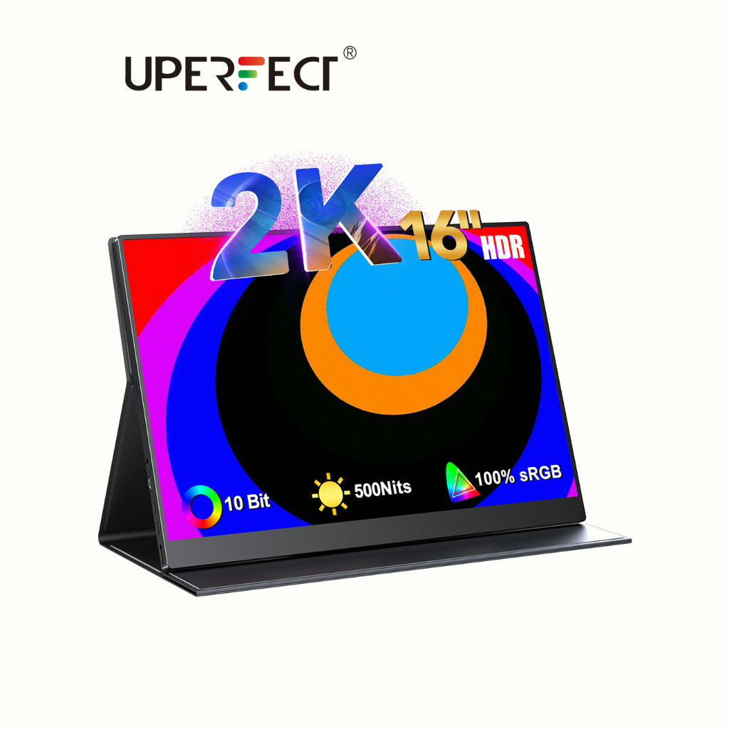 UPERFECT 16 inch 2K Portable Monitor 2560X1600 Matte Screen IPS HDR ...