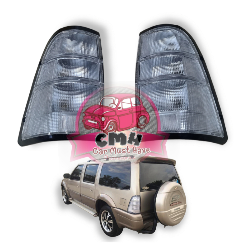 ไฟท้าย แต่ง ขาวล้วน ISUZU TFR DRAGON EYE อีซูซุ ที เอฟ อาร์ ดราก้อน อาย ปี 1999 2000 2001 2002 ...