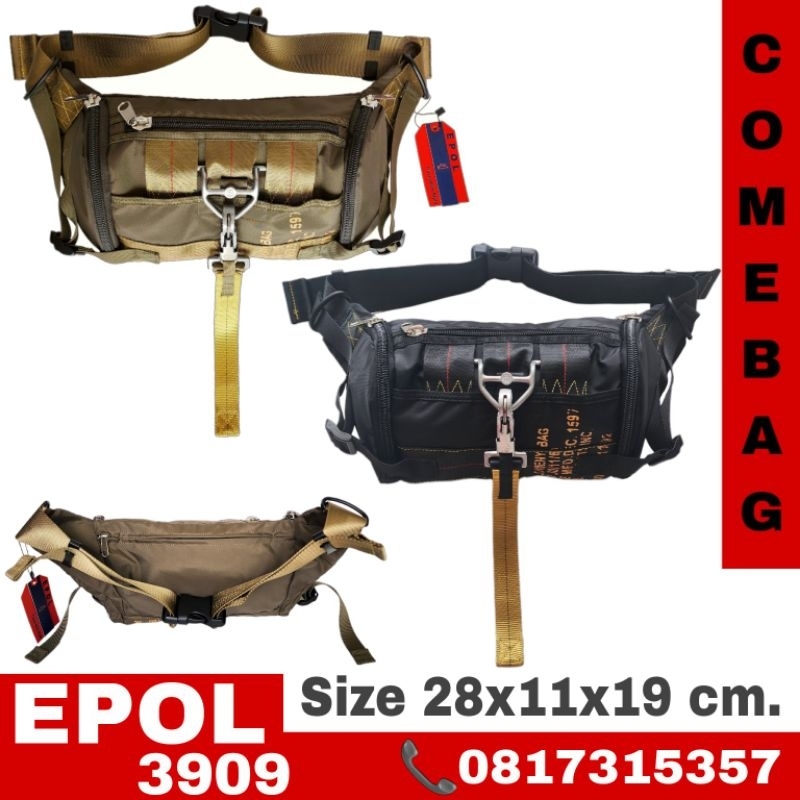 กระเป๋าคาดเอว EPOLของแท้ รหัส EPOL3909💥ผ้าร่ม 2 ชั้น กันน้ำ 60% ผ้าหนา ...