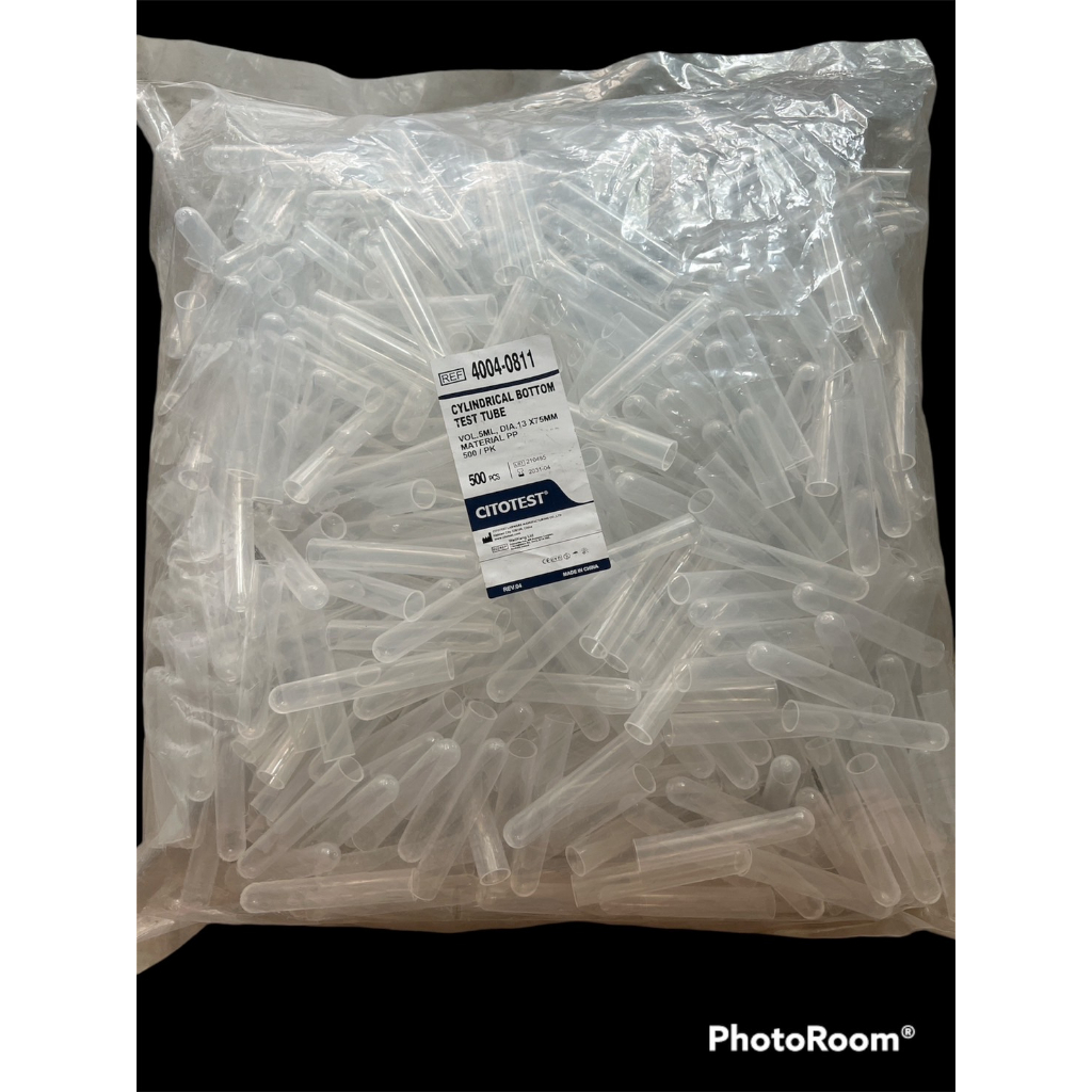 TEST TUBE,13X75MM,PP,500/BAG (CLM-4004-0811) | Shopee Thailand
