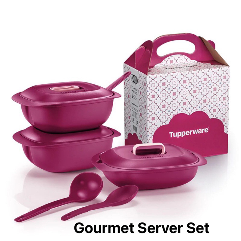 Tupperware รุ่น Gourmet Server Set แช่เย็นได้ อุ่นในไมโครเวฟได้ พร้อม ...