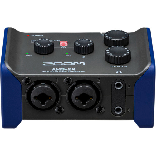 Zoom AMS-24 *ของแท้รับประกัน1ปี* ออดิโออินเตอร์เฟส 2x4 USB-C Audio Interface, Record/ Stream ...