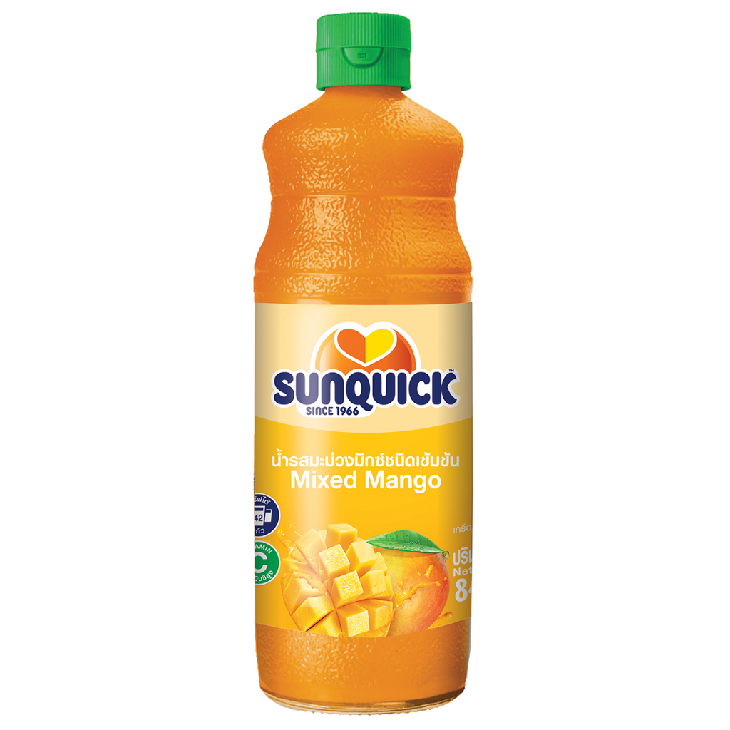 น้ำรสมะม่วงมิกซ์ชนิดเข้มข้น Sunquick 840 ML. | Shopee Thailand