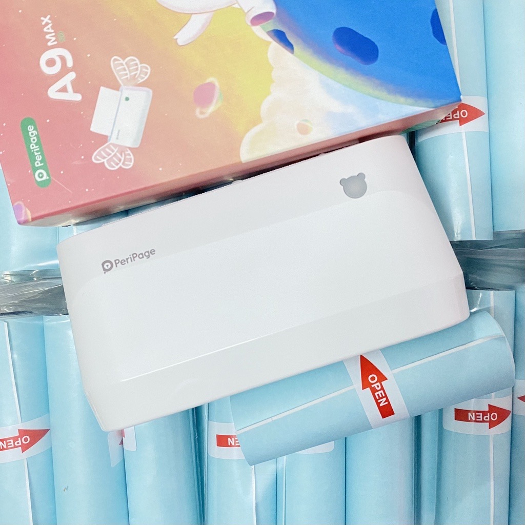 🔥สติ๊กเกอร์ Peripage A9 Max/ A9S Max/ Paperang C1🔥 กระดาษสติ๊กเกอร์ ...