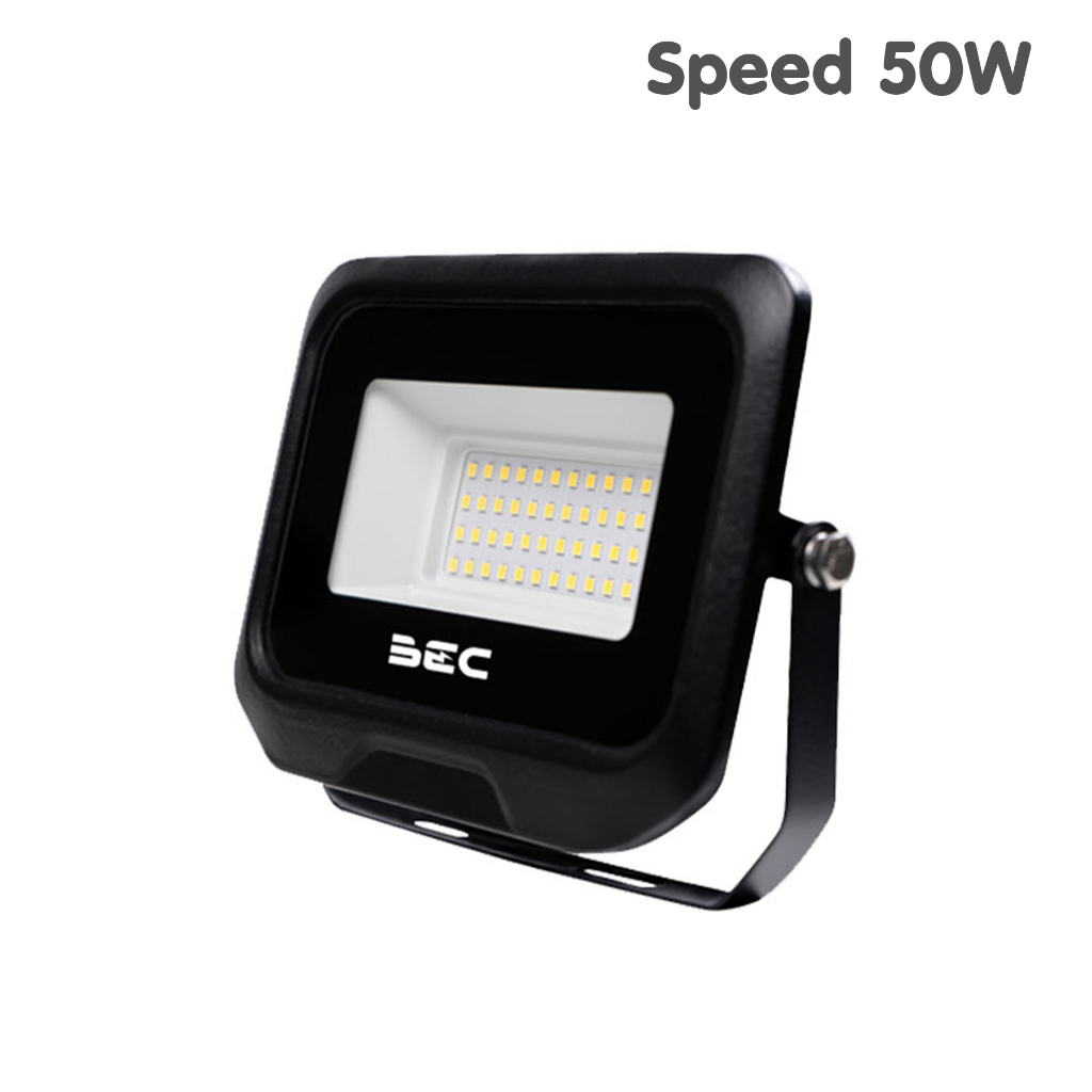 (ประกัน 2 ปี) BEC Floodlight LED รุ่น Speed 10w 30w 50w โคมไฟฟลัดไลท์ สปอร์ตไลท์ IP65 แสงขาว แสง ...