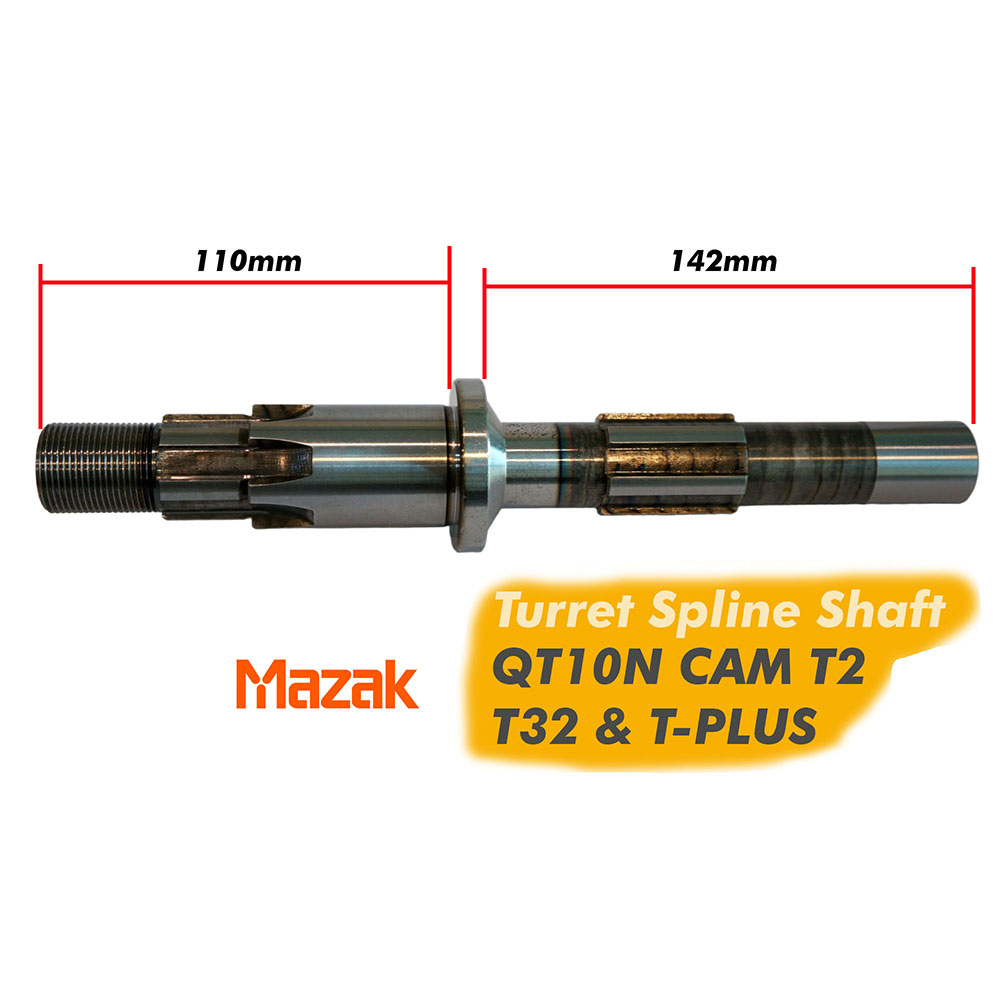 อะไหล่เครื่องจักร MAZAK Turret Spline Shaft ใช้กับรุ่น QT10N CAM T2 ...