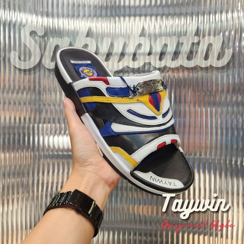 TAYWIN แท้ พื้นหนา รองเท้าแตะสวม ผู้ชาย เทวิน ออริจินอล สไตล์ รหัส 03 | Shopee Thailand
