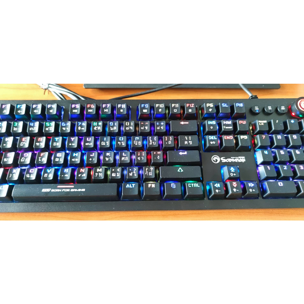 Keyboard MARVO SCORPION KG917 MECHANICAL GAMING KEYBOARD OPTICAL SWITCH ...