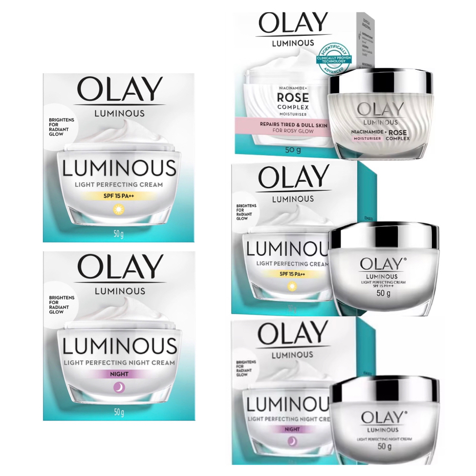 Olay luminous Day Cream SPF15+Olay luminous Night Cream 50ml | Shopee ...