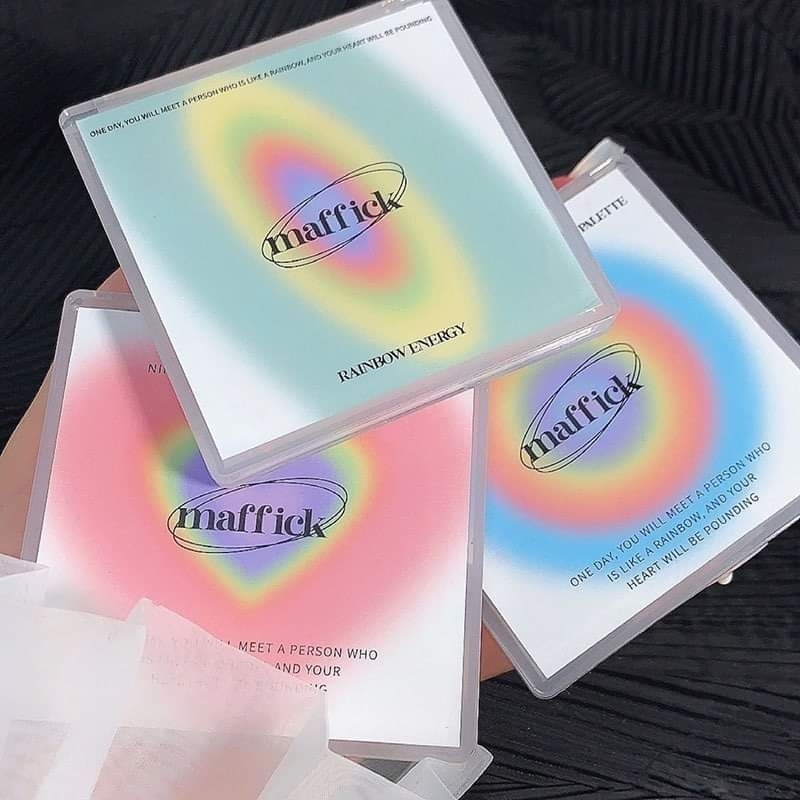 001/อายแชโดว์สายรุ้ง 9โทนสี Maffick. | Shopee Thailand