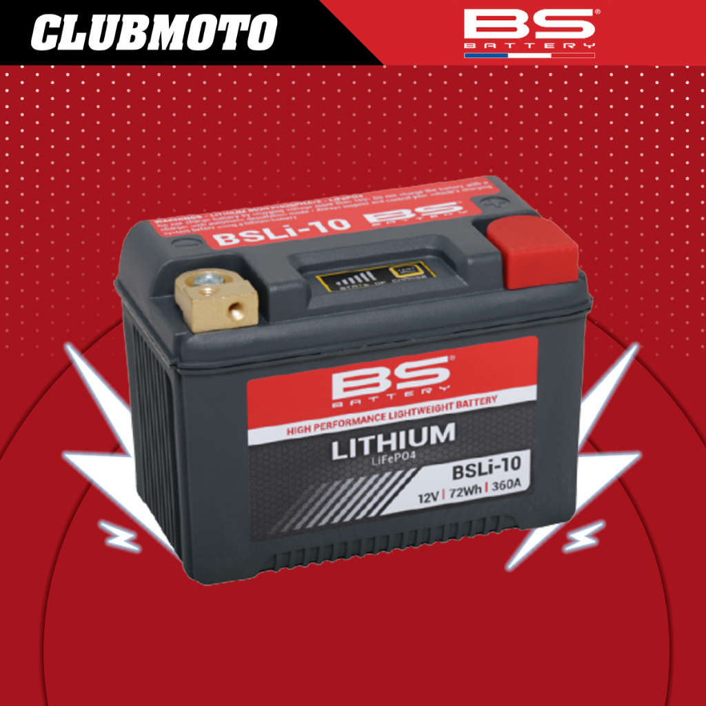 แบตเตอรี่มอไซค์ BS BATTERY LITHIUM BSLI-10 | Shopee Thailand