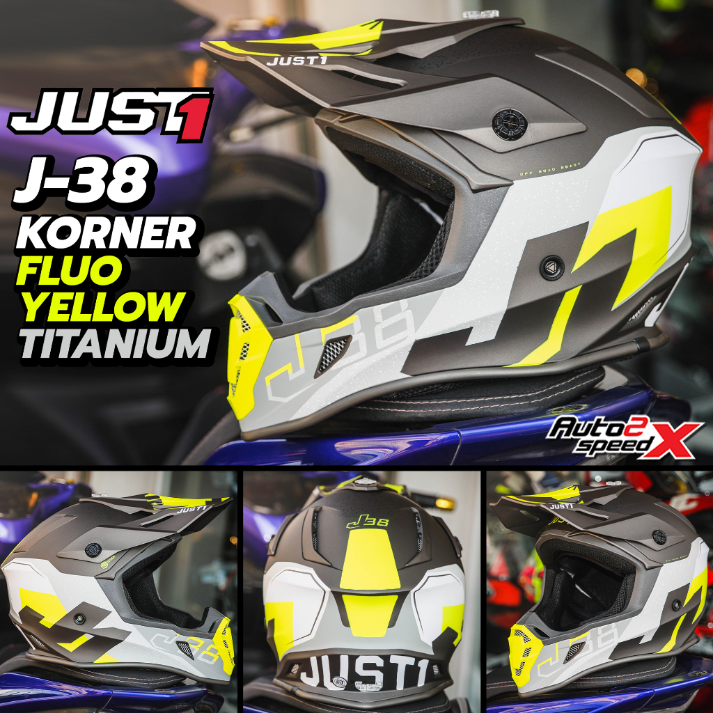 หมวกกันน็อค JUST1 J38 วิบาก เอ็นดูโร่ ENDURO 2023 | Shopee Thailand