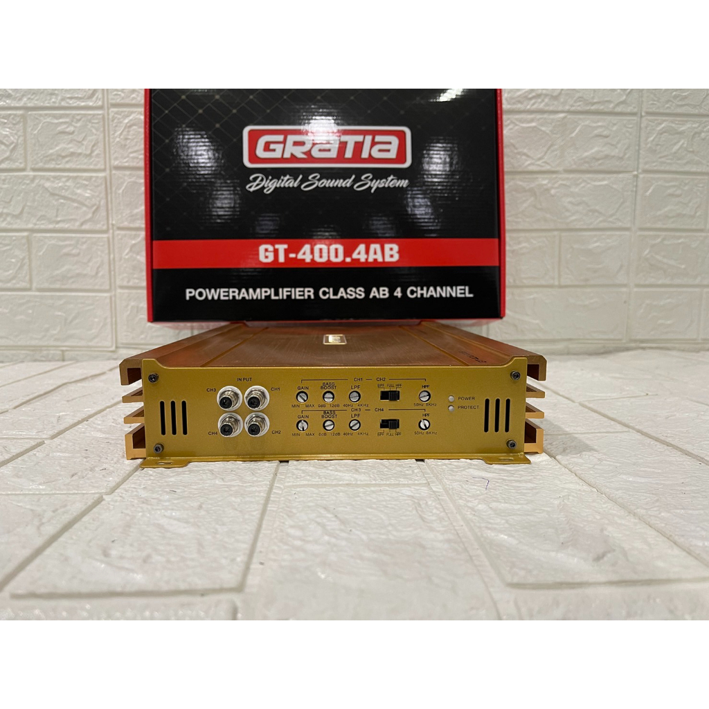 เพาเวอร์แอมป์GRATIA GT-400.4AB CLASS AB 4 CHANNEL | Shopee Thailand