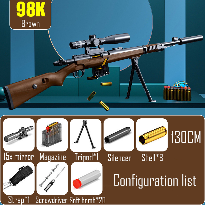 starry ของเล่นเด็ก ปืนเนิร์ฟ ปืนของเล่น ปืนสไนเปอร์ของเล่น ปืนสไนเปอร์ นอกบ้าน การจำลองสูง 1:1 ...